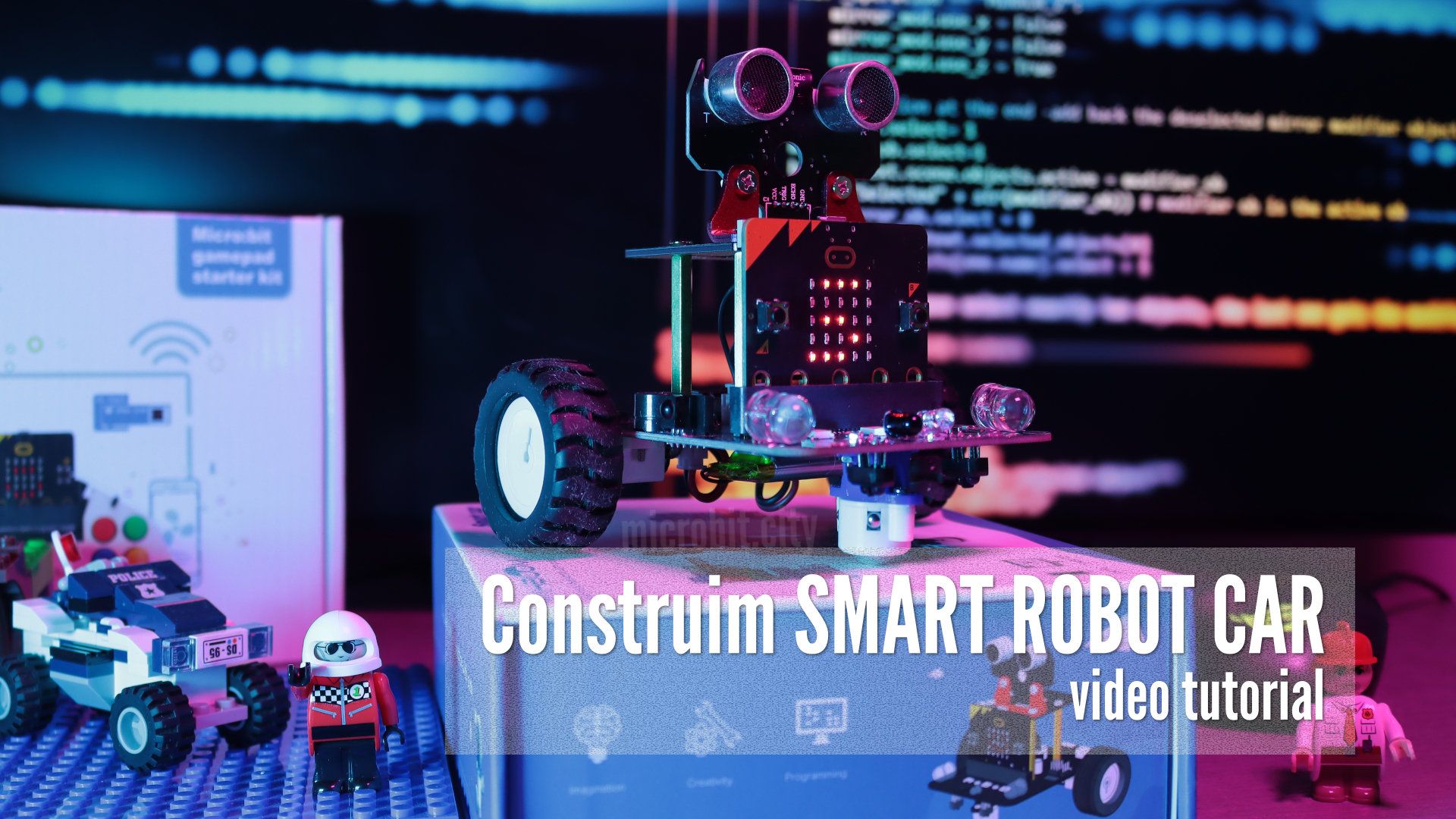 Construim SMART ROBOT CAR cu micro:bit - microbit.city